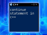 Continue Statement In C A Quick Guide