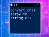 Convert Char Array To String In C A Quick Guide