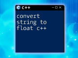 Convert String To Float In C A Quick Guide