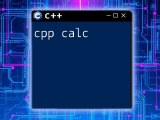 Cpp Calculator Mastering Basic Commands In Cpp