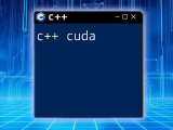 Mastering C Cuda Quick Commands Unleashed