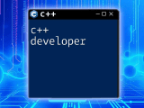 Become A C Developer Quick Commands Unleashed