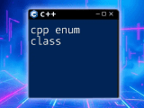 Mastering C Enum Class A Quick Guide