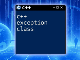 Mastering C Exception Class A Quick Guide
