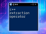 Stream Extraction Operator In C Explained Simply