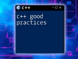 C Good Practices For Efficient Coding