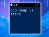 Cpp Heap Vs Stack Understanding Memory Management
