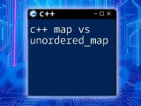 C Map Vs Unordered Map A Quick Comparison Guide