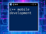 C Mobile Development Simplified Quick Command Guide