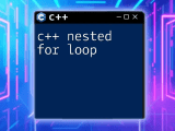 Mastering C Nested For Loop A Quick Guide