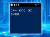 C Odd Or Even Mastering Number Checks In C