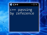 Cpp Passing By Reference Explained Simply