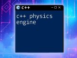 Mastering The C Physics Engine A Quick Guide