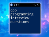 Cpp Programming Interview Questions Quick Guide For Success