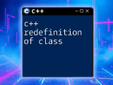 Class Type Redefinition In C A Simple Guide