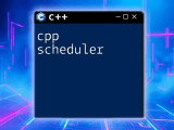 Cpp Scheduler Mastering Task Management In Cpp