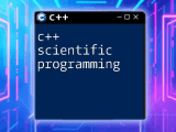 C Scientific Programming Quick Command Guide