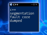 Segmentation Fault In Cpp A Quick Guide To Debugging