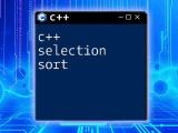 C Selection Sort Explained Simply