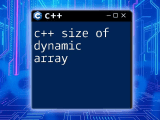 C Size Of Dynamic Array Quick Guide To Mastering It