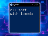 C Sort With Lambda Quick Guide To Sorting Magic