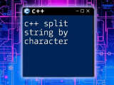 Cpp Split String By Delimiter A Quick Guide