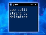 Cpp Split String By Delimiter A Quick Guide