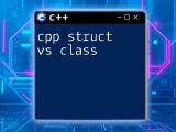 Cpp Struct Vs Class Key Differences Uncovered
