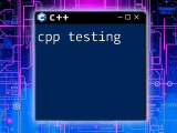 Cpp Streams Mastering Input And Output In Cpp