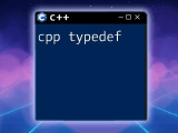 Cpp Typedef Simplifying Type Definitions In Cpp