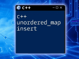 C Unordered Map Insert Made Easy A Quick Guide
