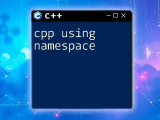 Cpp Using Namespace A Quick Guide To Simplified Coding