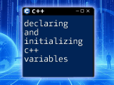 Declaring And Initializing C Variables Made Easy