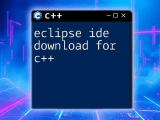 Eclipse C Download Made Easy Your Quick Guide