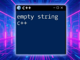 Understanding Empty String In Cpp A Quick Guide