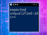 Understanding Expected Unqualified Id In C A Guide