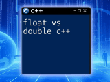 Float Vs Double In C Key Differences Explained