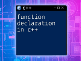 Mastering Class Declaration In C A Quick Guide