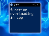 Function Overloading In Cpp A Simplified Guide