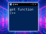Mastering Class Functions In C A Quick Guide