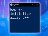 Initialize Char Array C A Quick Guide