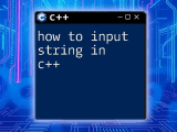 How To Input String In C A Simple Guide