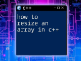 How To Resize An Array In C Efficiently