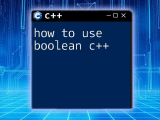 How To Use Boolean C For Clear Logic