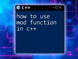 How To Use Modulus Function In C A Quick Guide