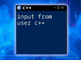 User Input In C A Concise Guide To Getting Started