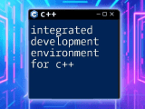 Mastering Integrated Development Environment For C