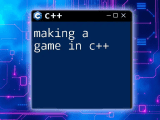 Making A Game In C A Quick Start Guide