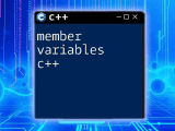 Mastering Member Initializer List C A Quick Guide