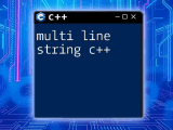 Mastering Multi Line String In C A Quick Guide